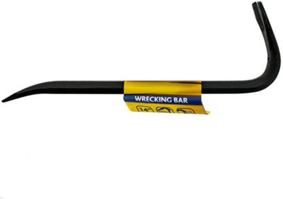 Set Of 2 Wrecking Bar Crow Nail Lever Steel Swan Neck Builders Tool ...