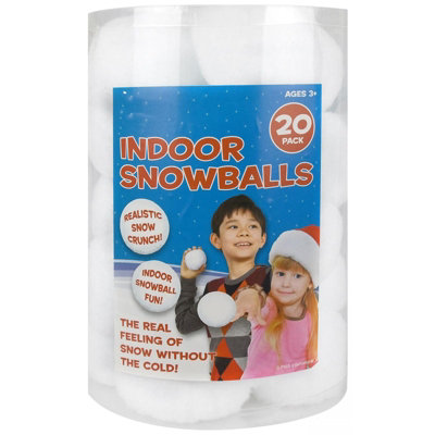 Set of 20 Indoor Fake Snow Balls