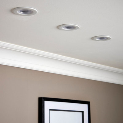 Set of 20 Matt White Fire Rated 6W LED 3000K Recessed Downlights