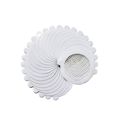 Set of 25 White Disposable Drain Hair Catchers - Plughole Filters for ...