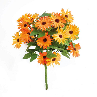Set of 3 Artificial Flower Picks, African Daisy Gazania for Pots and ...