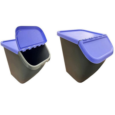 Set Of 3 (Blue, Green & Yellow) 50L Commercial Waste Pelican Waste ...