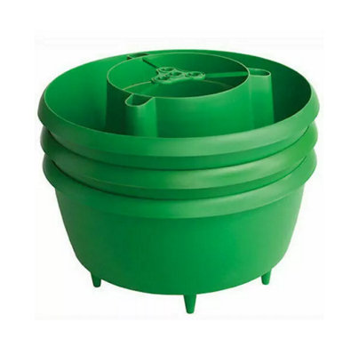 SET OF 3 GARDEN TOMATO PLANT HALO TOMATOES GROW PLANTER WATER POT TUB ...