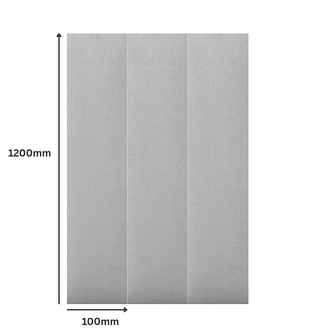 Set of 3 Rectangle Upholstered Wall Panels (120X10CM) - Plush Velvet ... Set of 3 Rectangle Upholstered Wall Panels (120X10CM) - Plush Velvet ...