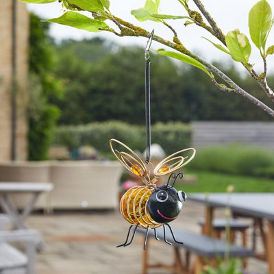 Set of 3 Solar Powered Bee Lights - Weather Resistant Novelty Outdoor ...