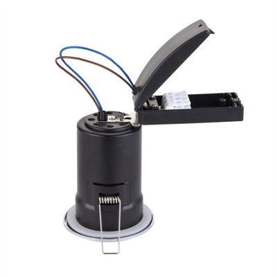 Set of 30 - Brushed Chrome IP65 Bathroom Recessed Fire Rated Downlight