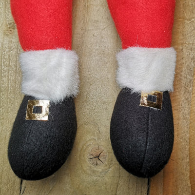 Set of 35cm Santa Legs Decoration to Stick out of your Christmas Tree