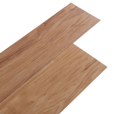Set of 36 Brown Waterproof Rustic Wood Grain Self Adhesive PVC Vinyl ...