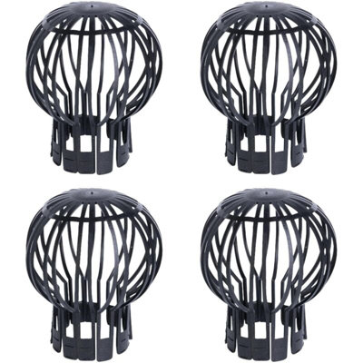 Set of 4 Anti Clogging Gutter Filters, Black, Lightweight and Robust ...