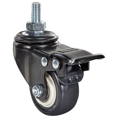 Set of 4 Casters for Corner Desk DESTIN II Black