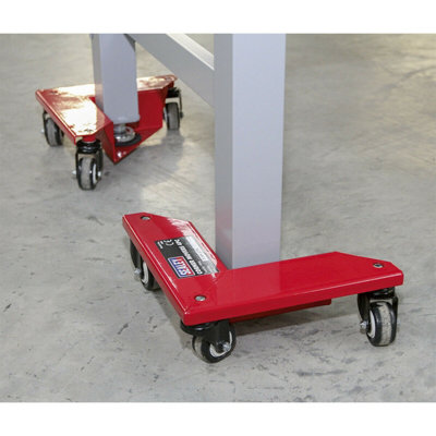 Set of 4 Heavy Duty Corner Dollies for Easy Transport - 150kg Capacity ...