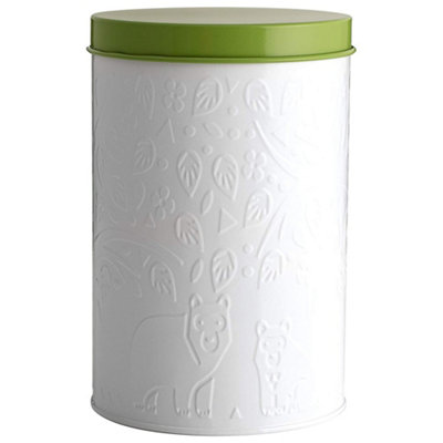 Set of 4 In In The Forest Storage Container White/Green