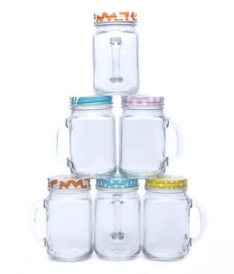 Set Of 4 Mini Mason Shot Jars Party Drinking Shot Glasses Vintage Xmas Gift