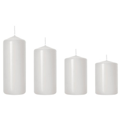 Set of 4 Pillar Candles, Set of 4 Votive Candles, Decorative Household ...