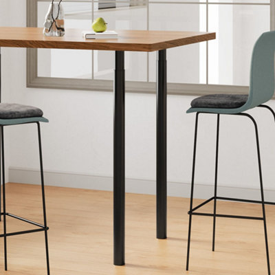 Set of 4 Round Metal Table Legs 100cm H