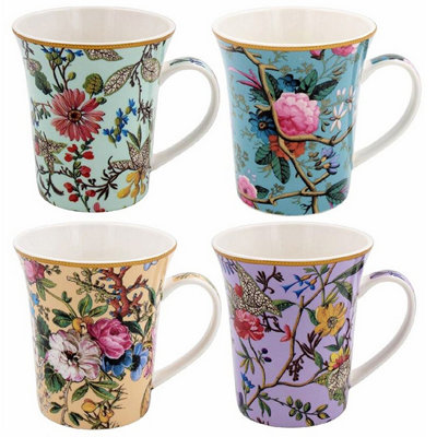 Set of 4 William Kilburn Mugs in Gift Box - Dishwasher Safe Ceramic ...