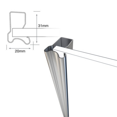 Set of 5 Cashmere Grey Sliding Wardrobe Door Kit in Silver Frame ...