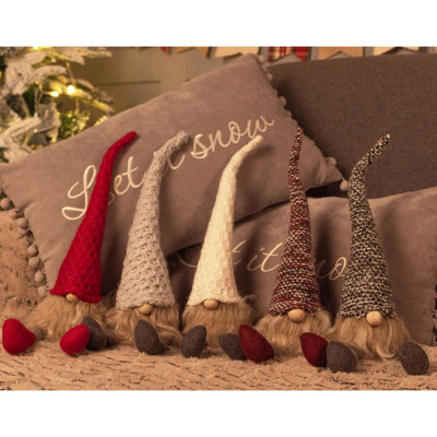 Set of 5 Colourful Hat Bearded Christmas Gonks - Festive Xmas Scandi ...