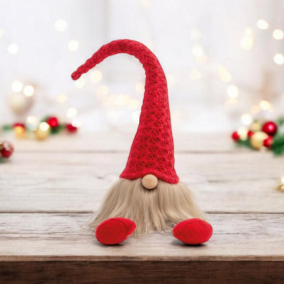 Set of 5 Colourful Hat Bearded Christmas Gonks - Festive Xmas Scandi ...