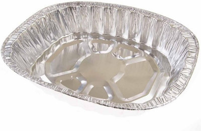 Set Of 6 Disposable Large Foil Roasting Trays Cooking Roasting & Baking ...