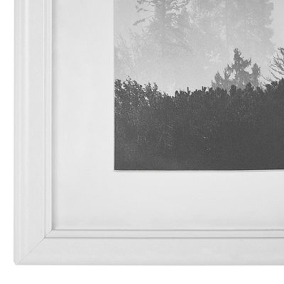 Set of 6 Photo Frames ZINARE Landscape White