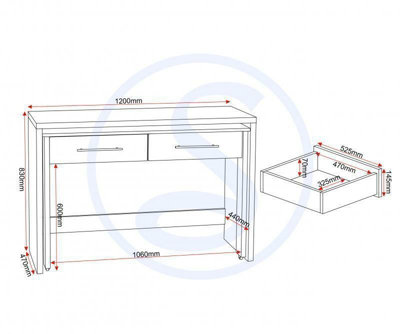 Seville slider desk grey store