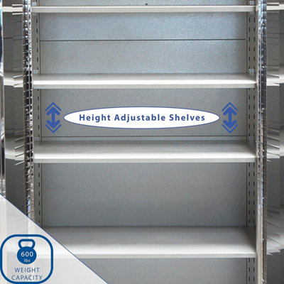 Seville Classics Ultra Heavy Duty Granite Storage Cabinet 6ft x 3ft