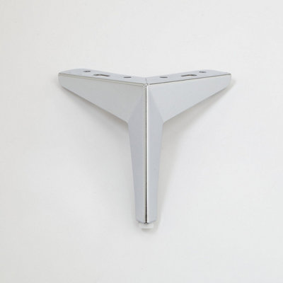 SF012S Silver Metal Leg 125mm x 140mm - Set of 4 Legs