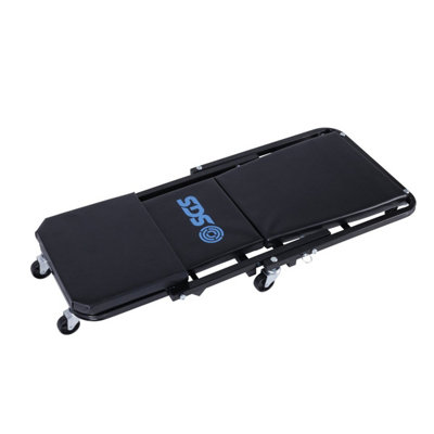 SGS 2-in-1 Car Creeper / Workshop Stool on Wheels Steel & Cushioned For ...