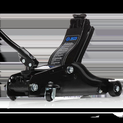 SGS 2 Tonne Low Entry Trolley Floor Jack & 3 Tonne Steel Axle Jack ...
