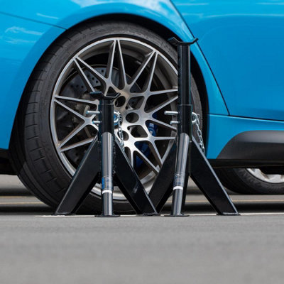 SGS 3 TON LONG REACH TROLLEY JACK W/ FOOT PEDAL & 4X3 TON HEAVY DUTY ...