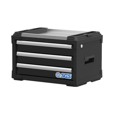 SGS 3pc Toolbox Stacking Modular Combo Set 6 Drawers Sturdy w/ Handle ...
