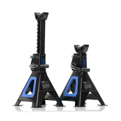 SGS 6 Tonne Ratchet Axle Stands, Steel & Safety Locking Pin Range: 288mm - 425mm