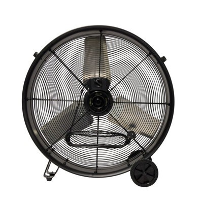 SGS 76cm Super Cooling Drum Fan 3-Speed, Aluminium Vanes, Side Handles ...