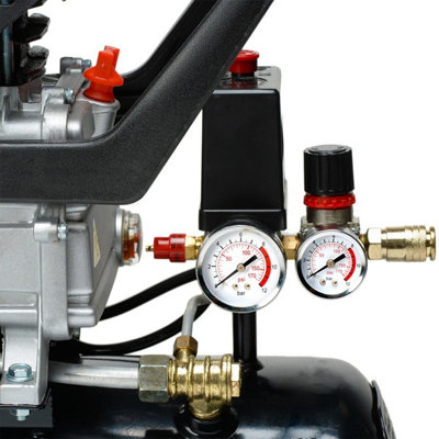 SGS Air Compressor 24 Litre Direct Drive, 9.6CFM 2.5HP with Twin Air ...