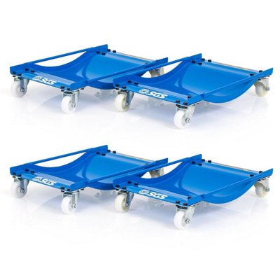 SGS Four Pro Wheel Dollies with Nylon Wheels For Moving Car - 450kg Per ...