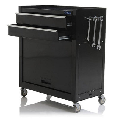 SGS Mechanics Large 8 Drawer Tool Chest & Roller Tool Cabinet, Hooks ...