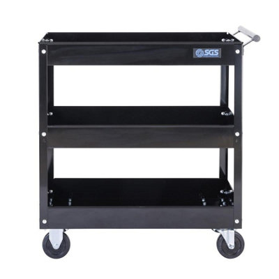 SGS Service Trolley Cart 3 Tier Tub Shelves, Steel, Tool Mobility For ...