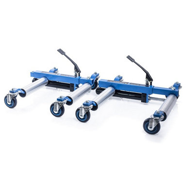 SGS Two Hydraulic Wheel Skates - 680kg Per Skate, Steel, Pedal Adjust ...