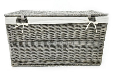 Wicker toy chest store