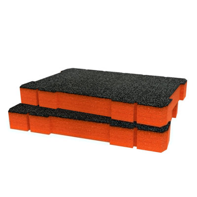 Shadow Foam Einhell E-Case S Foam Inserts Cut and Peel Foam (Orange 50mm)