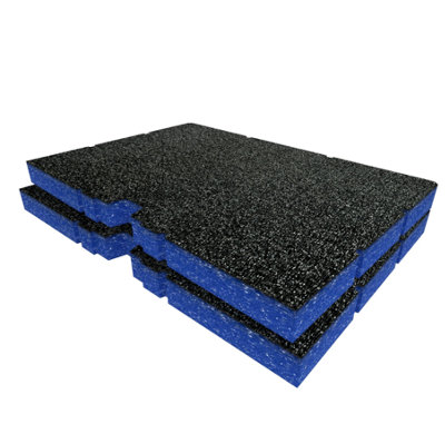 Shadow Foam Flex STACK PACK Drawers Foam Inserts Easy To Clean (Blue 30mm)