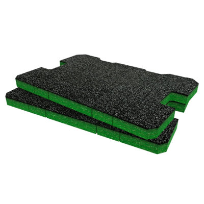 Shadow Foam Husky Build-Out 22 in. Modular Tool Case Foam Insert (Green ...