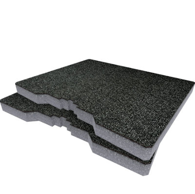 Shadow Foam Milwaukee Packout Crate Inserts Cut and Peel Foam (Grey 30mm)
