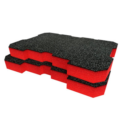 Shadow Foam Milwaukee Packout Large Box Inserts Cut and Peel Foam (Red ...