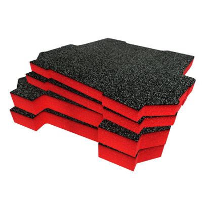 Shadow Foam Milwaukee Packout Trolley Foam Inserts Body and Base (Red 30mm)