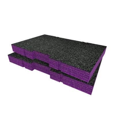 Shadow Foam QBRICK ONE 200 2.0 Foam Inserts Cut and Peel Foam (Purple 50mm)