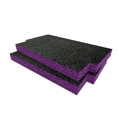 Shadow Foam Qbrick PRO Cart 2.0 Foam Inserts Easy To Clean (Purple 30mm)
