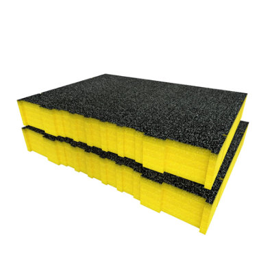 Shadow Foam QBRICK PRO Technicians Case 2.0 Foam Inserts (Yellow 50mm)