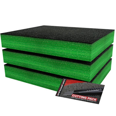 Shadow Foam Starter Kit 400 x 320mm Cut and Peel Foam (Green 70mm)